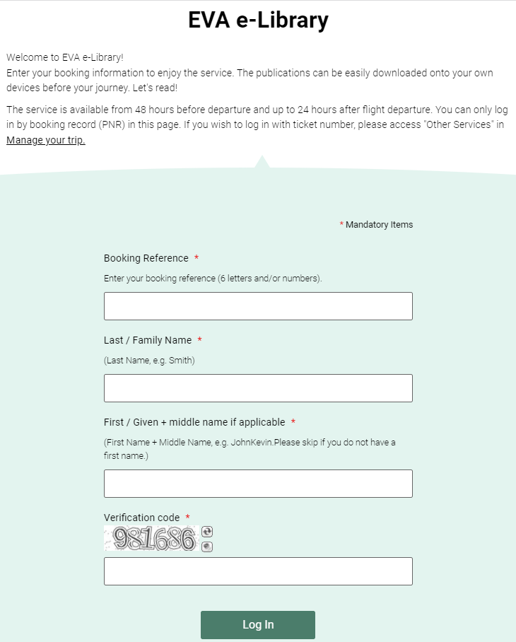 Flight Information- EVA e-Library - EVA Air | Malaysia (English)